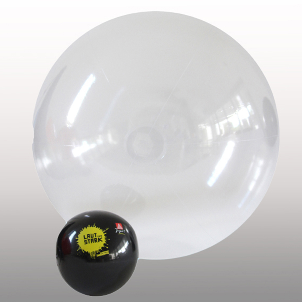 1,5m Beach Balls - Solid Clear - ballsforafrica.co.za