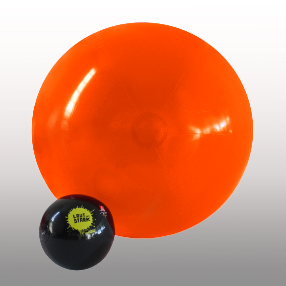 1,5m Beach Balls - Solid Orange - ballsforafrica.co.za