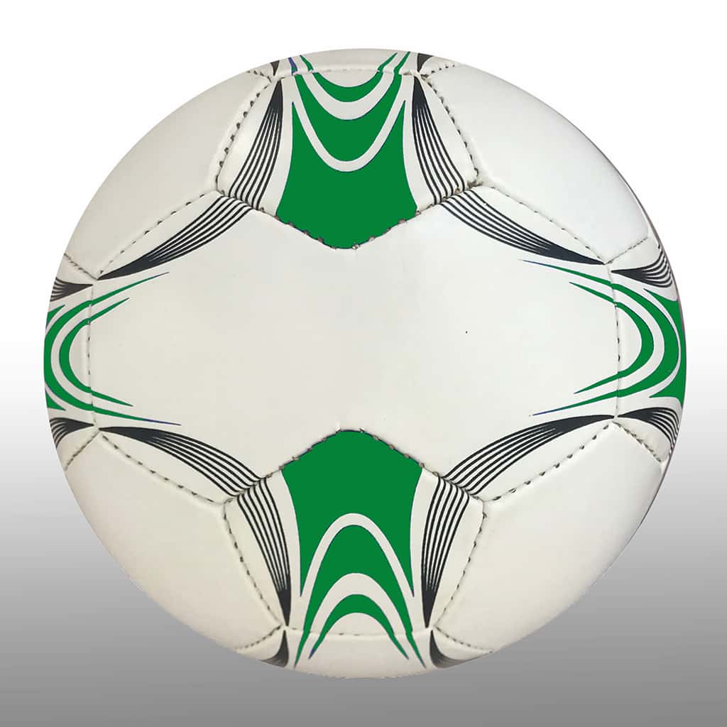 Size 5 - Green, Black & White Soccer Ball, Double Panel ...