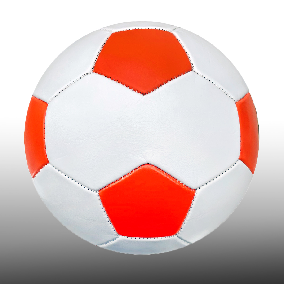 Size 5 - .Orange & White Soccer Ball, Double Panel - ballsforafrica.co.za